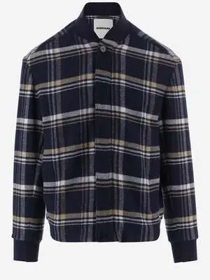 DARKPARK Wool And Cashmere Jacket With Check Pattern