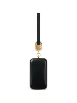 Givenchy Evening Clutch In Nappa Leather With Crystal Jewel
