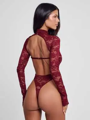 OUTCAST Roselle Bodysuit Wine