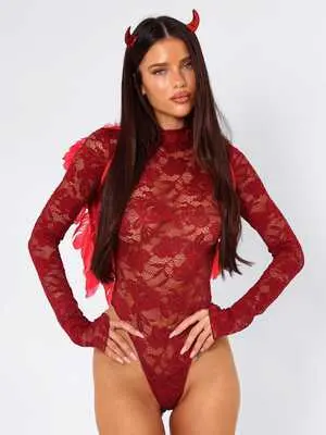 OUTCAST Roselle Bodysuit Wine