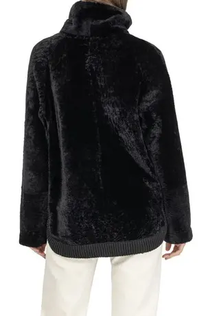 Gorski Reversible Genuine Shearling Jacket - Black