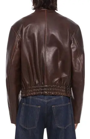 Helmut Lang Glossy Leather Moto Jacket