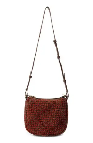 Écotorie Carrie Woven Suede Crossbody Bag
