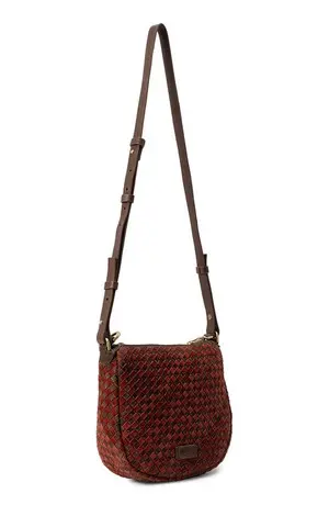 Écotorie Carrie Woven Suede Crossbody Bag