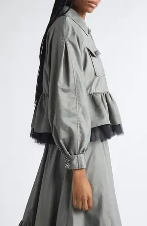 Cinq À Sept Margot Ruffle Hem Jacket