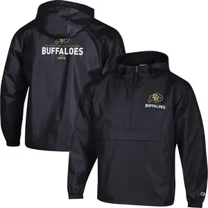 Champion Colorado Buffaloes Delay Packable Half-zip Jacket - Black