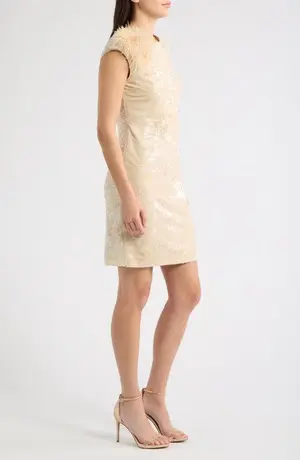 Julia Jordan Sequin Velvet Minidress