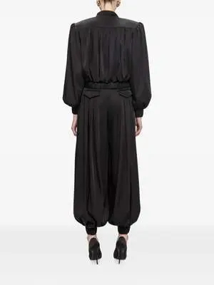 NISSA Oversized Cropped Viscose Jacket