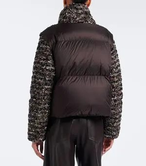 Moncler Poetique Sequined Bouclé Down Jacket