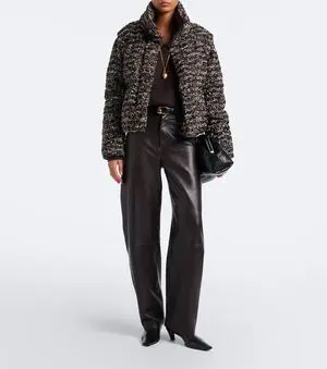 Moncler Poetique Sequined Bouclé Down Jacket