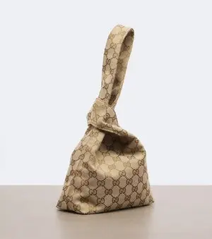Gucci Small Gg Canvas Top-handle Bag