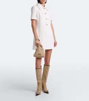 Gucci Small Gg Canvas Top-handle Bag