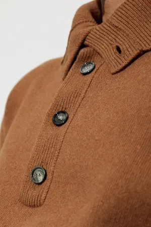 AMI Paris Wool Turtleneck Sweater With Embroidered Logo