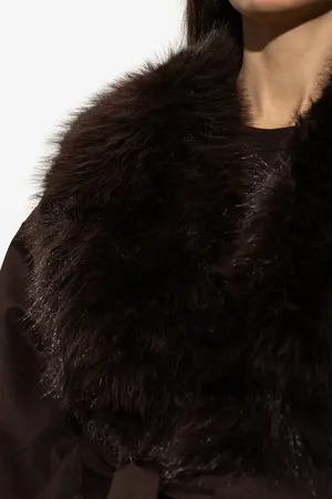 ROTATE BY BIRGER CHRISTENSEN Heated Jacket With Faux Fur
