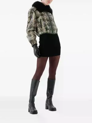 UNREAL FUR Predawn Snake-print Faux-fur Jacket