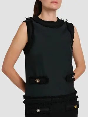 Moschino Wool-blend Shift Dress