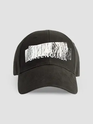 Balenciaga Silver Tape Back Cap