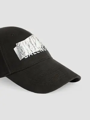 Balenciaga Silver Tape Back Cap