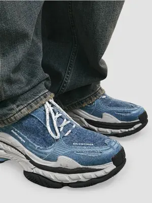 Balenciaga Triple S.2 Denim Sneakers