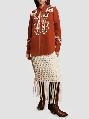ALEMAIS Duke Western-embroidered Shirt