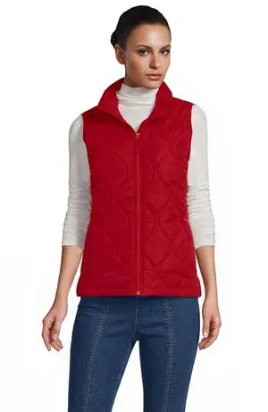LANDS' END Featherfree Quilted Insulated Vest