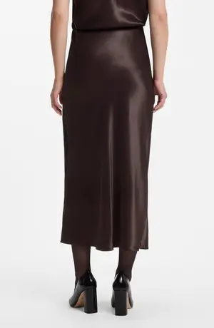 BOSS Vesatie Satin Midi Skirt