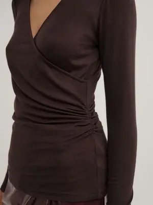 Witchery Wrap Jersey Top