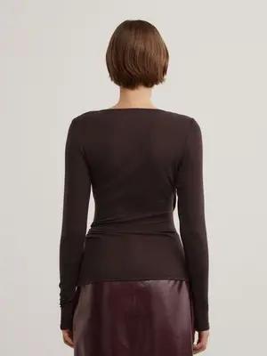 Witchery Wrap Jersey Top