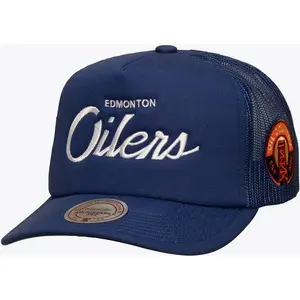 Mitchell & Ness Edmonton Oilers Head Coach Trucker Adjustable Hat