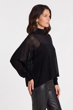 THE NOLI SHOP Donna Two Piece Sweater - Black