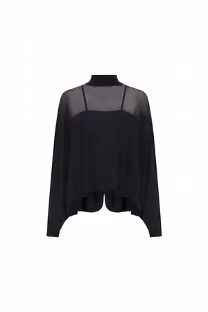 THE NOLI SHOP Donna Two Piece Sweater - Black