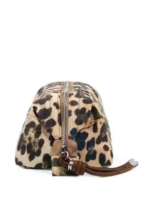 Bimba Y Lola Nesser Medium Wolf's-mouth Natural-leopard Nylon