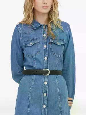 LEVI'S Flynn Western Mini Dress - Blue
