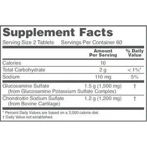 PROTOCOL FOR LIFE BALANCE Protocol Glucosamine And Chondroitin Extra Strength 120 Tablets