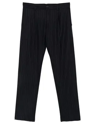 Paul & Shark Lucca Pinstriped Wool Trousers - Blue