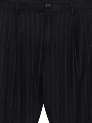 Paul & Shark Lucca Pinstriped Wool Trousers - Blue