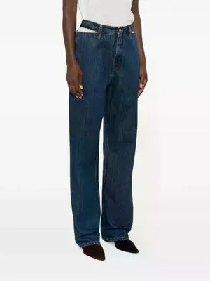 JIL SANDER Belt-loop Cut-out Jeans