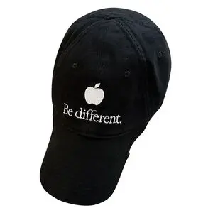 Balenciaga Be Different Apple Baseball Cap - Black