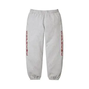 Supreme Washed Logo Sweatpant 'heather - Grey