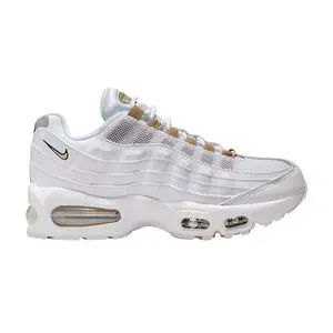 Nike Air Max 95 Big Bubble Gs 'white Black Pearl Metallic Gold - Grey