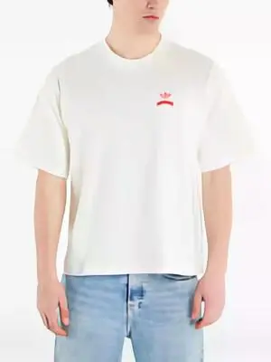 Adidas Pixelated Burger Character-graphic T-shirt - Neutrals