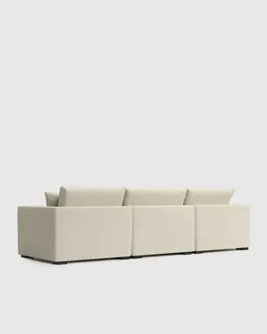 Quince Oasis 5-piece L Sectional In Performance Linen - Silver
