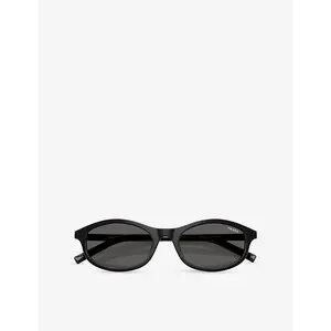Prada Pr D17s Oval-frame Acetate Sunglasses