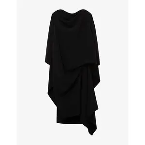 REISS Cassia Draped Woven Mini Dress