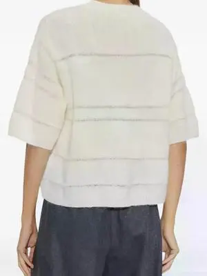 Fabiana Filippi Horizontal-stripe Knitted T-shirt