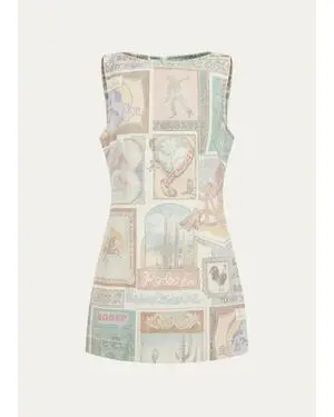 ALEMAIS Andie Denim Mini Dress