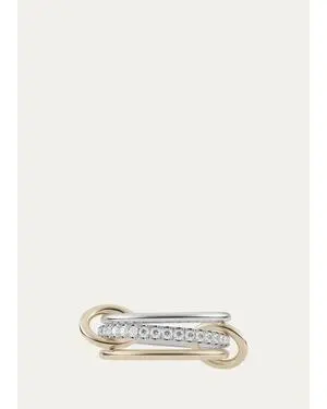 SPINELLI KILCOLLIN Tigris Silver And 18k Gold Ring With Diamonds