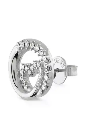Guess Iconique Crystal-embellished Heart Earrings