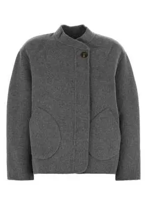 Soeur Wool Blend Windsor Jacket - Grey