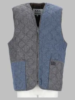 BARBOUR X A.P.C. Barbour X A. P.c. Cotton Vest - Blue